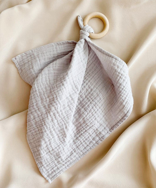 Plumé - hydrophilic cloth + teether - grey – Ai and Mi